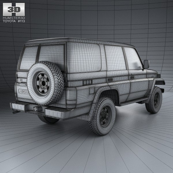 3d model toyota land cruiser