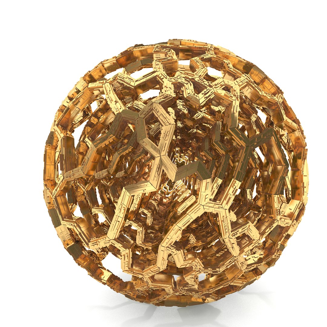 3D Fractal Greeble Sphere 02 Model - TurboSquid 1877008