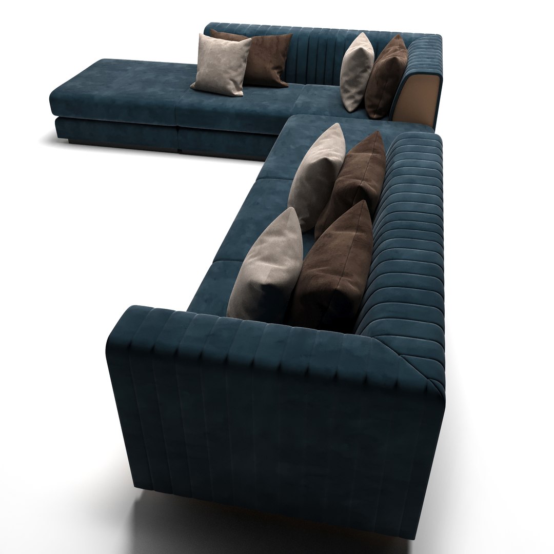 Laskasas Harry Modular Sofa 3D Model - TurboSquid 1865777