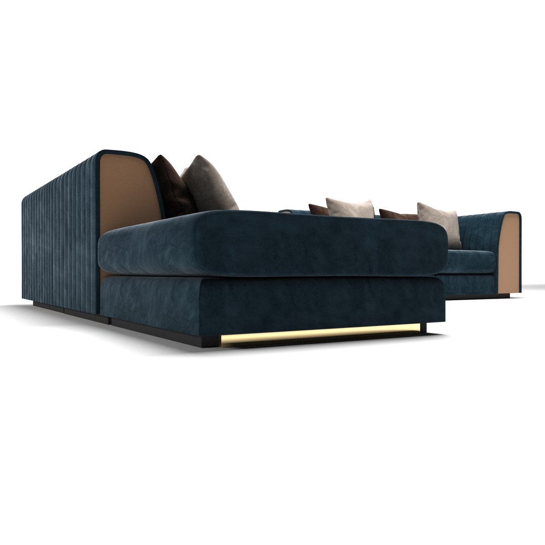 Laskasas Harry Modular Sofa 3D Model - TurboSquid 1865777
