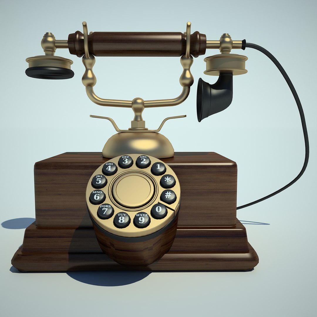 3d Model Phone Retro