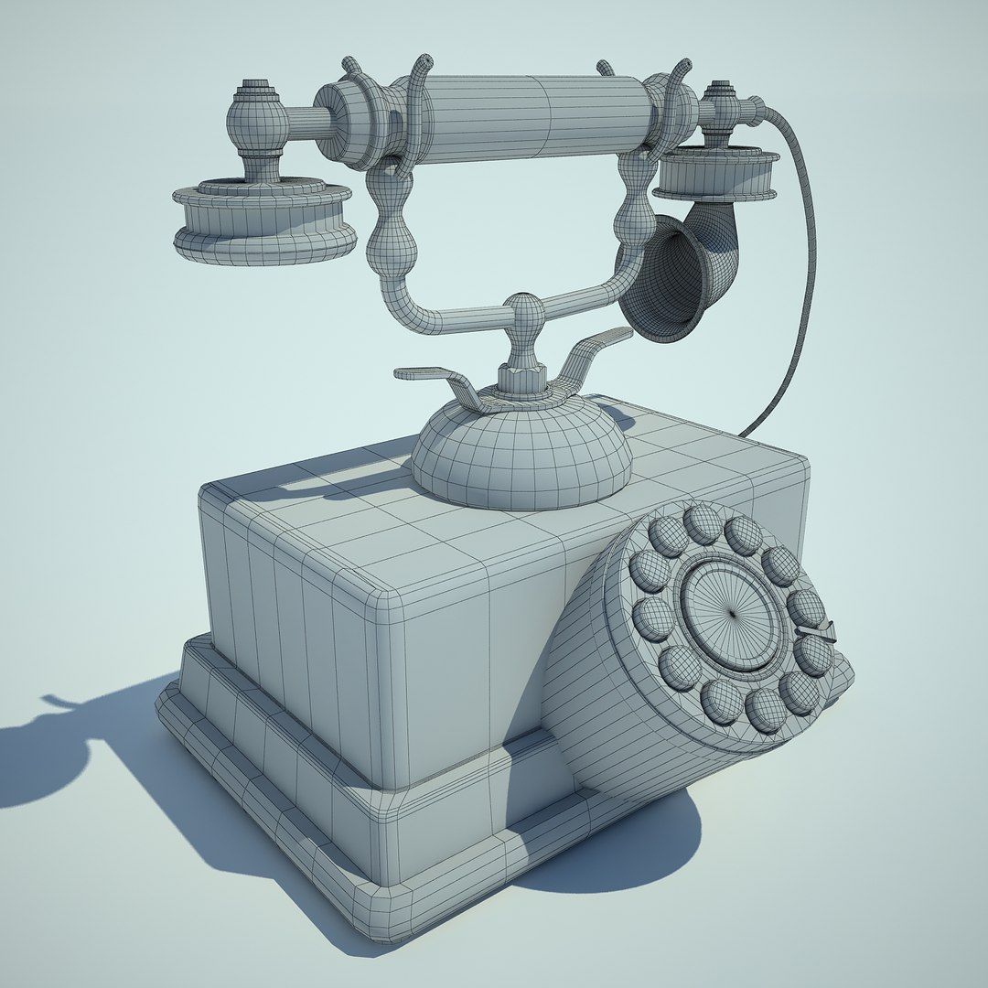 3d Model Phone Retro