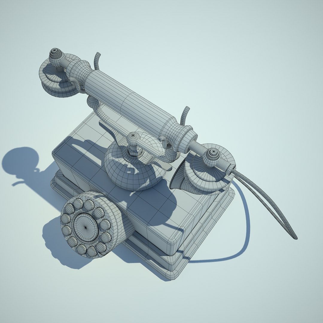 3d Model Phone Retro