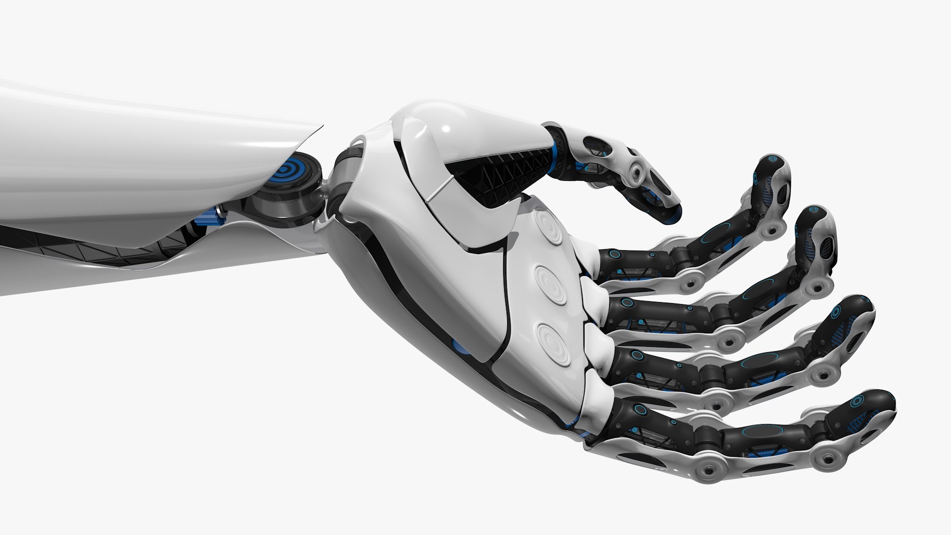 3D White Human Shaped Robot Hand - TurboSquid 2111611 3D White Human Shaped Robot Hand - TurboSquid 2111611