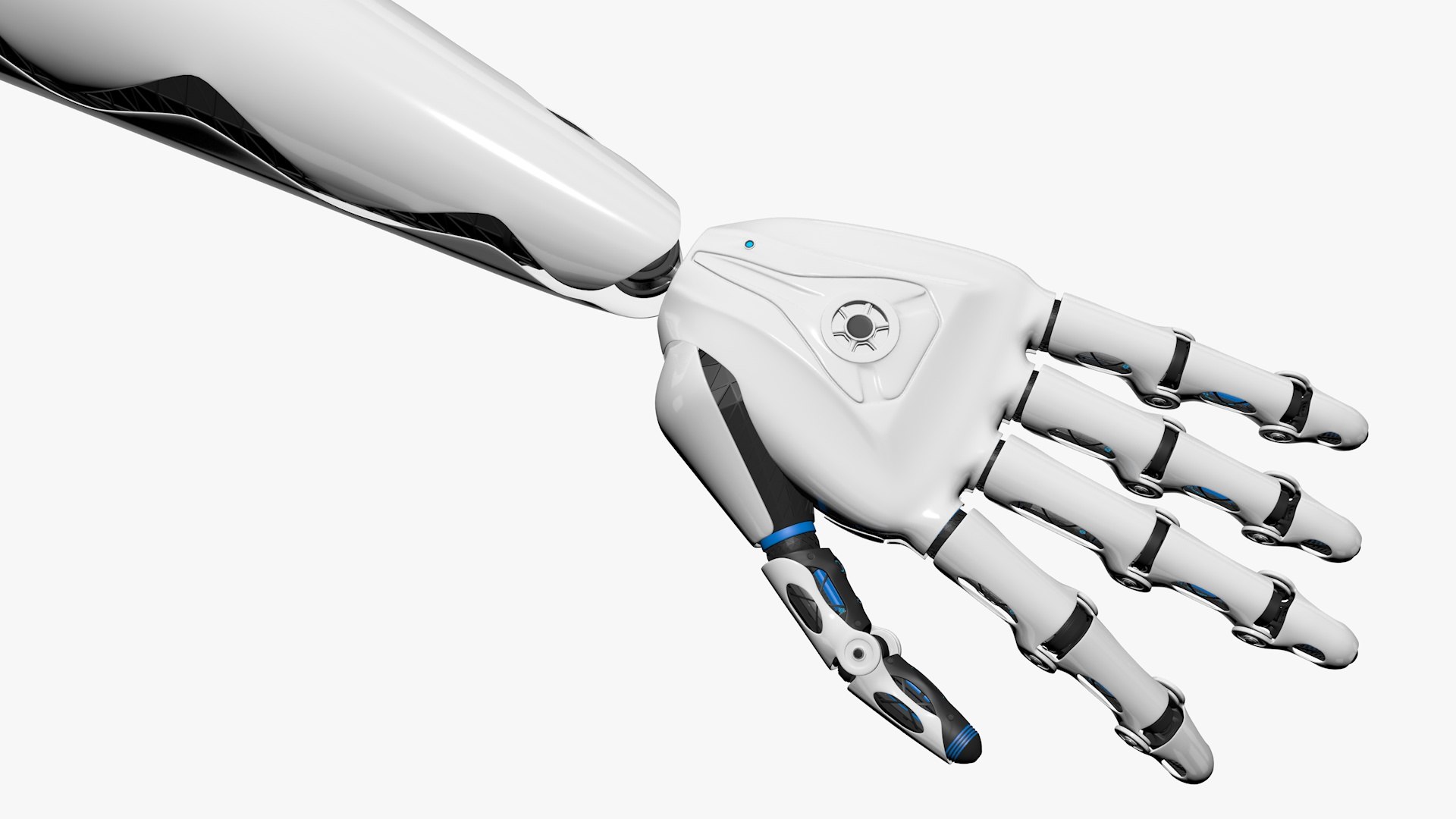 3D White Human Shaped Robot Hand - TurboSquid 2111611 3D White Human Shaped Robot Hand - TurboSquid 2111611