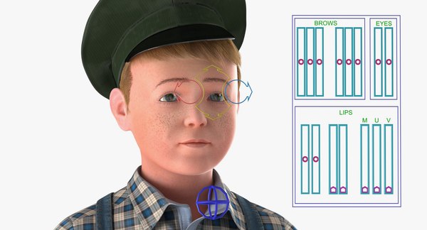 Realistic child boy rigged 3D - TurboSquid 1312224