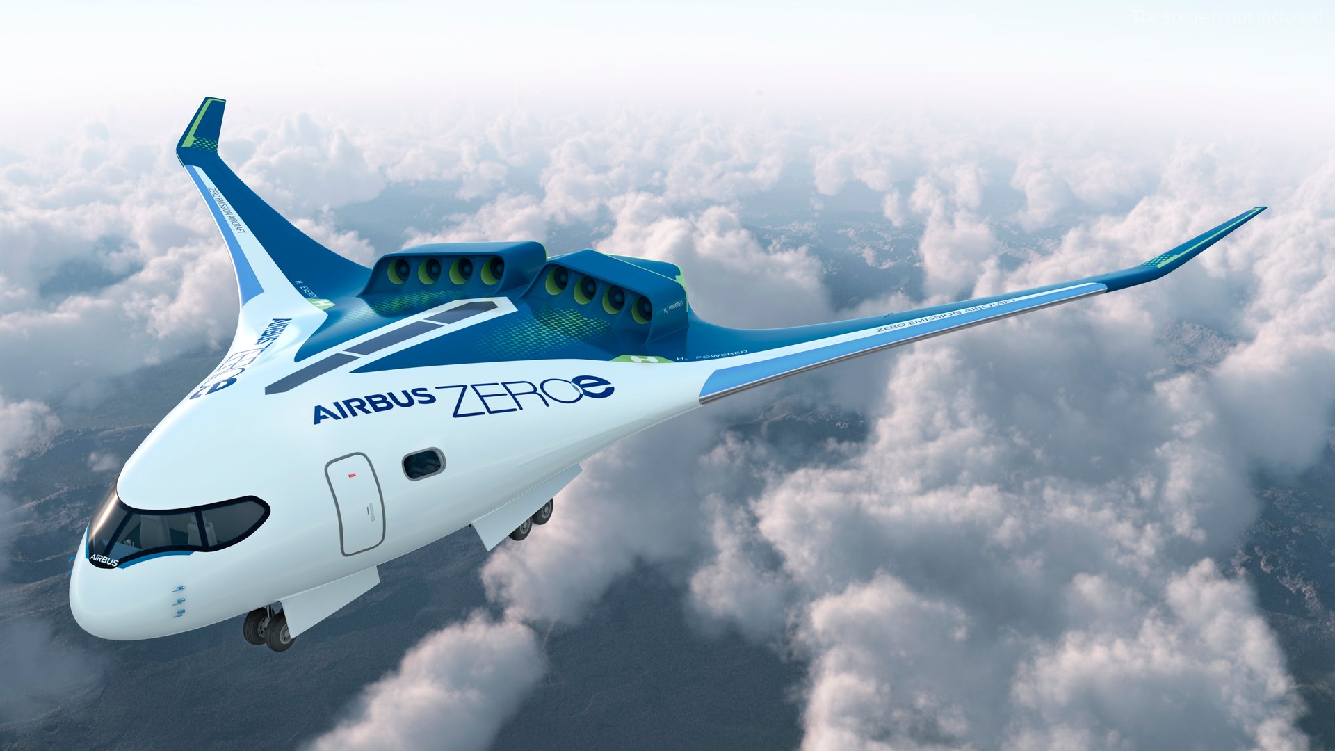 Airbus ZEROe Blended-Wing Body 3D model - TurboSquid 2041557