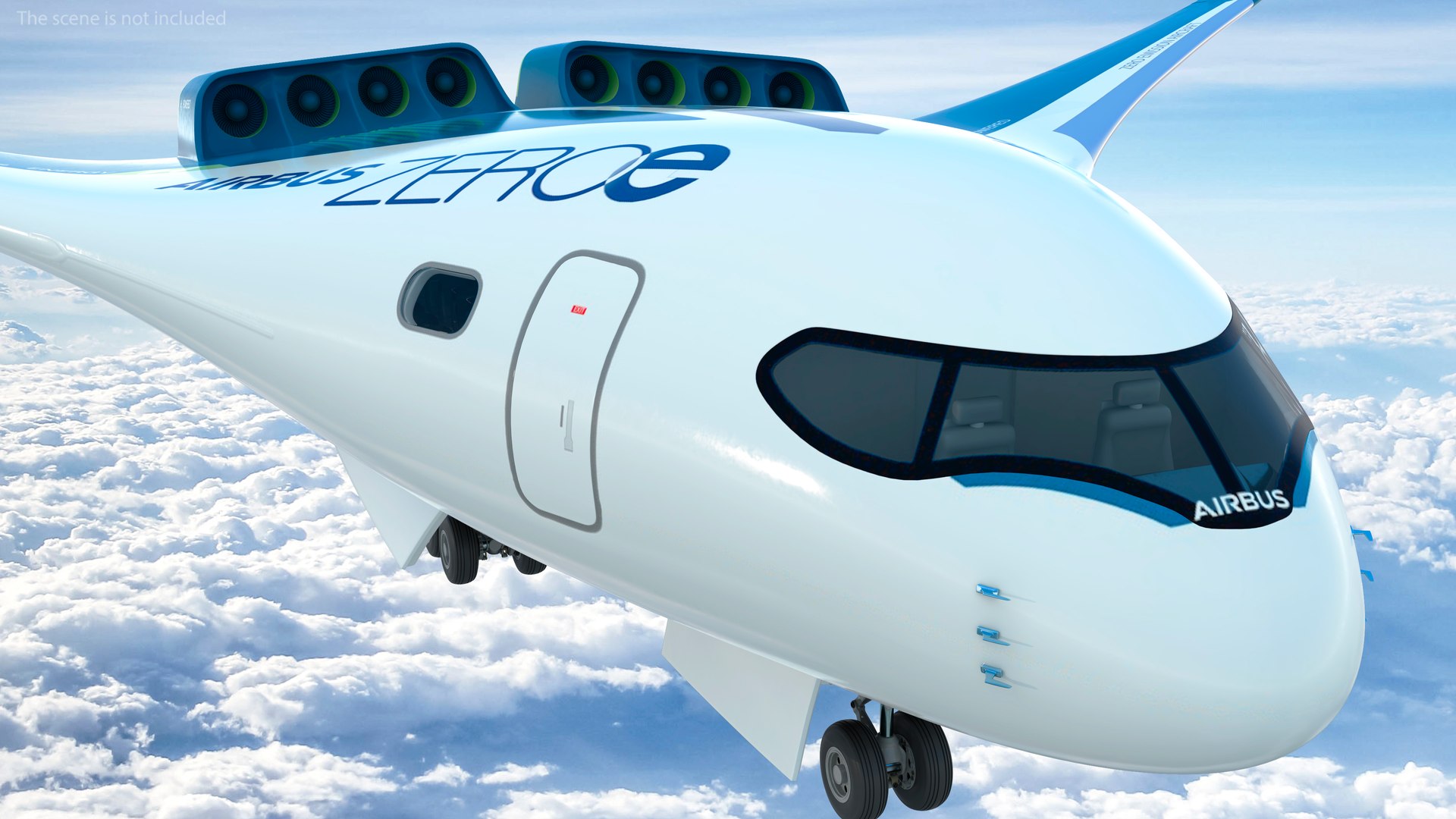 Airbus ZEROe Blended-Wing Body 3D model - TurboSquid 2041557
