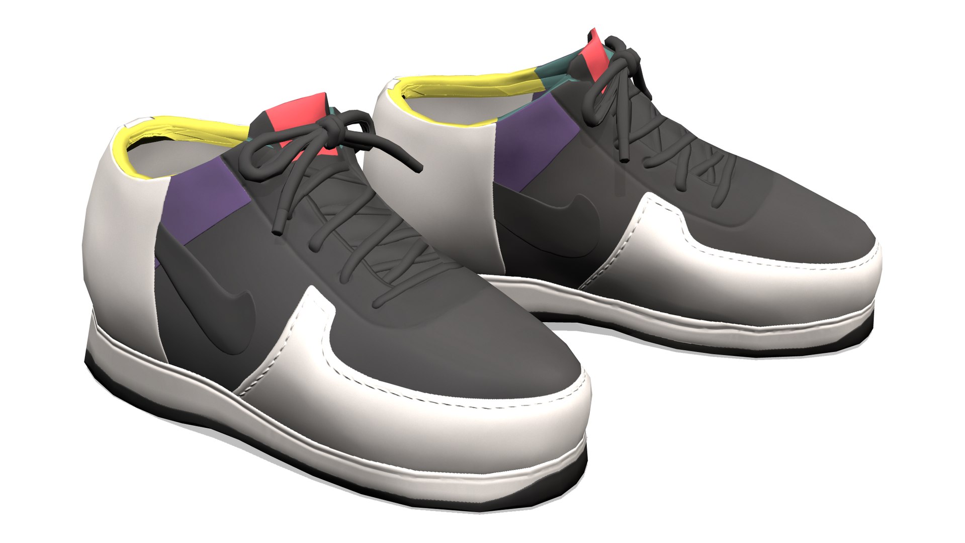 Hip Hop Street Sports Shoes Runners 3D Model - TurboSquid 1965641