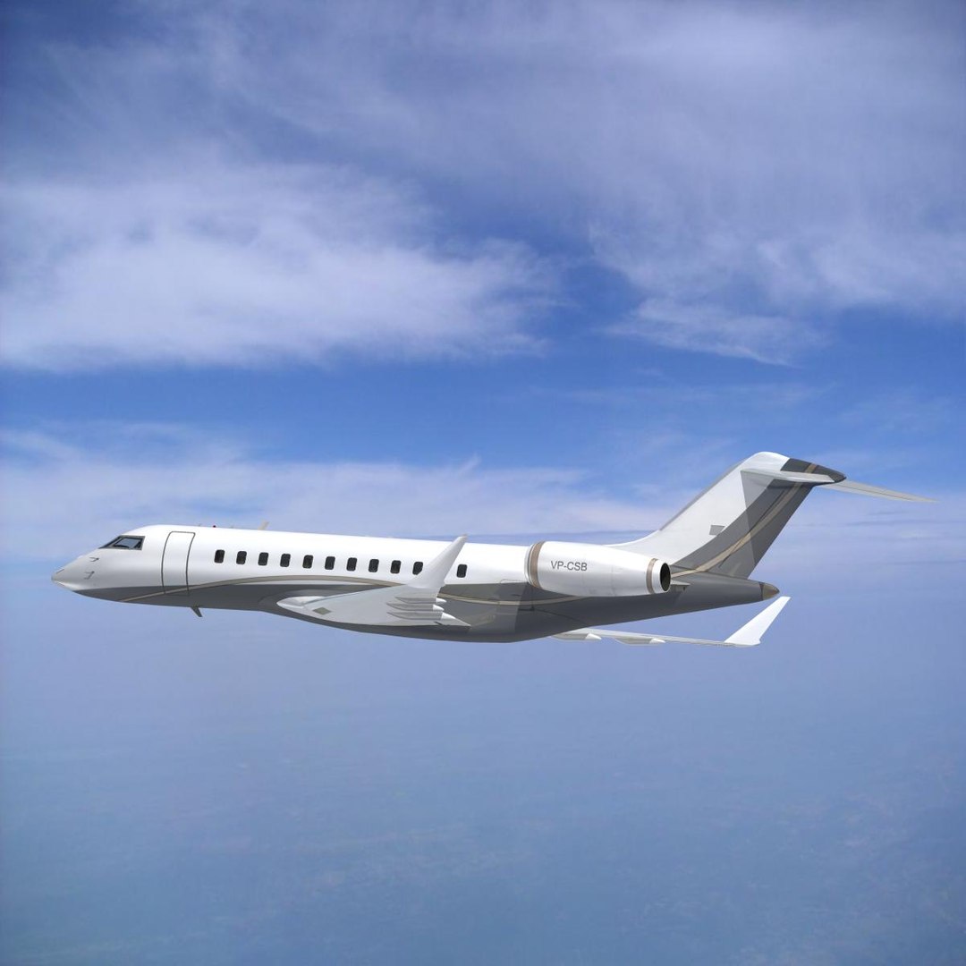 3d Model Bombardier Global 5000
