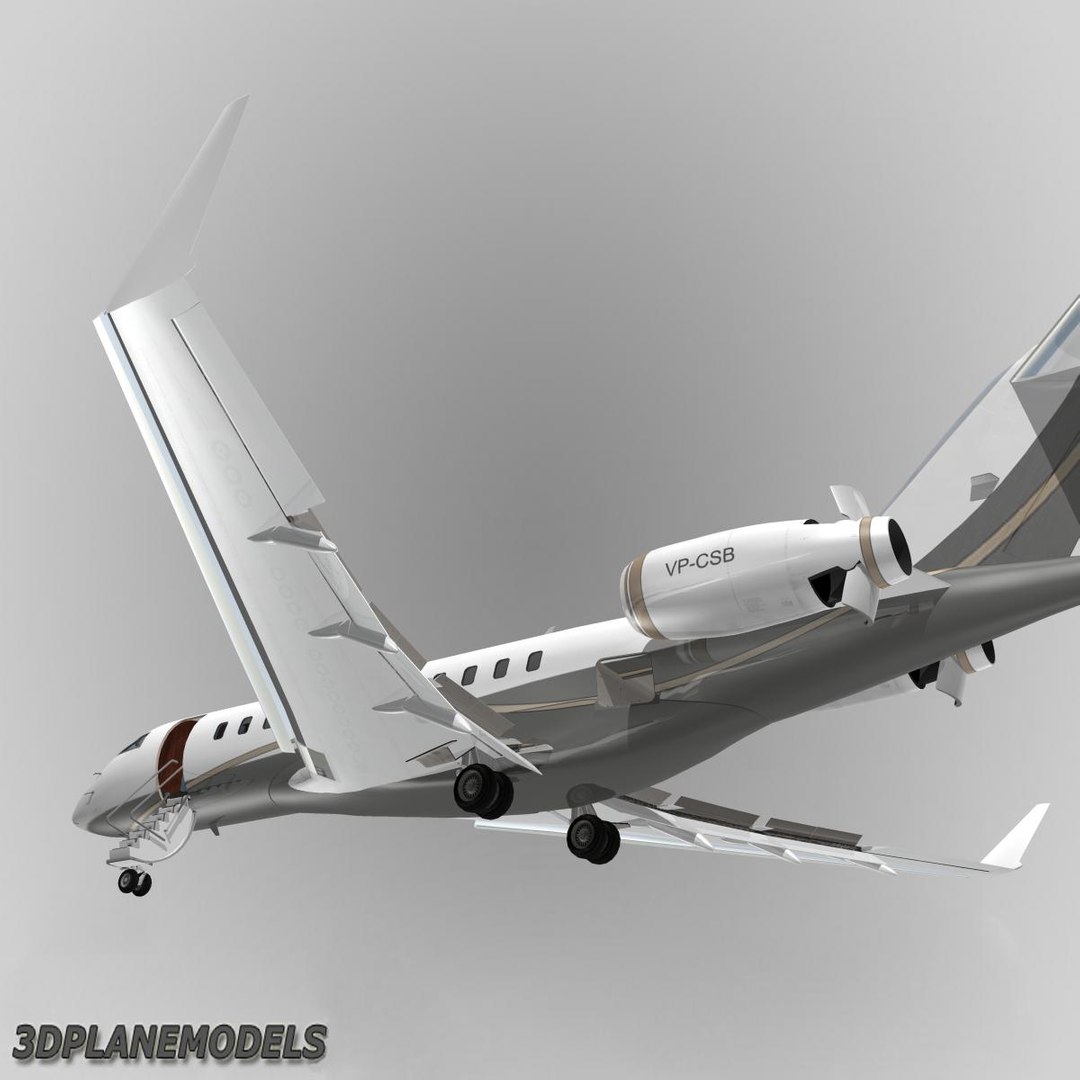 3d Model Bombardier Global 5000