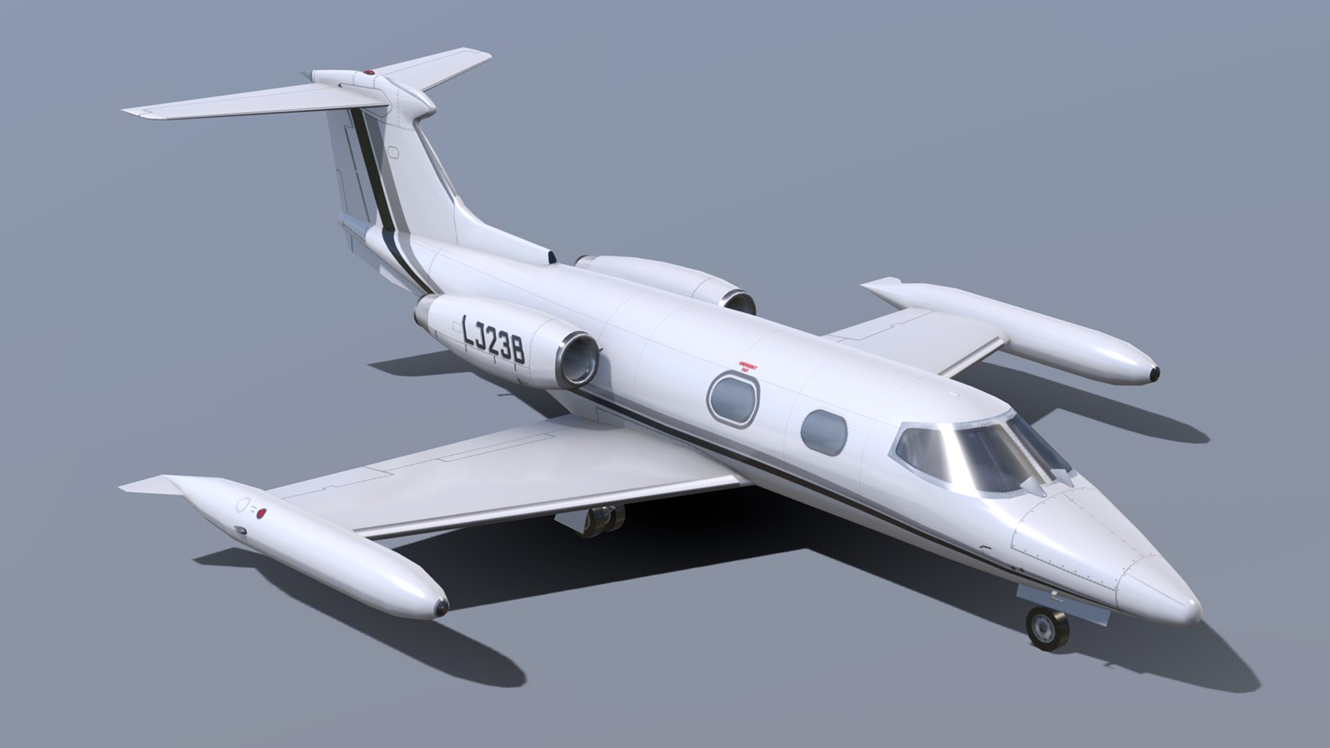 3D Model Learjet 23 - TurboSquid 2218173