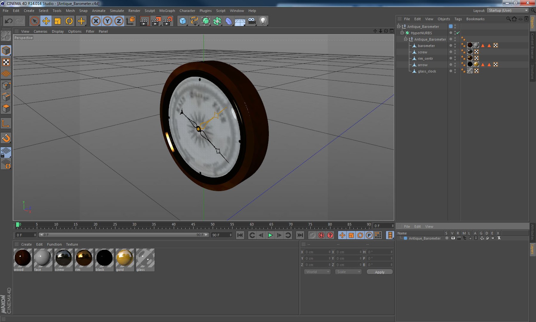 Antique Barometer 3d Model Turbosquid 1291411