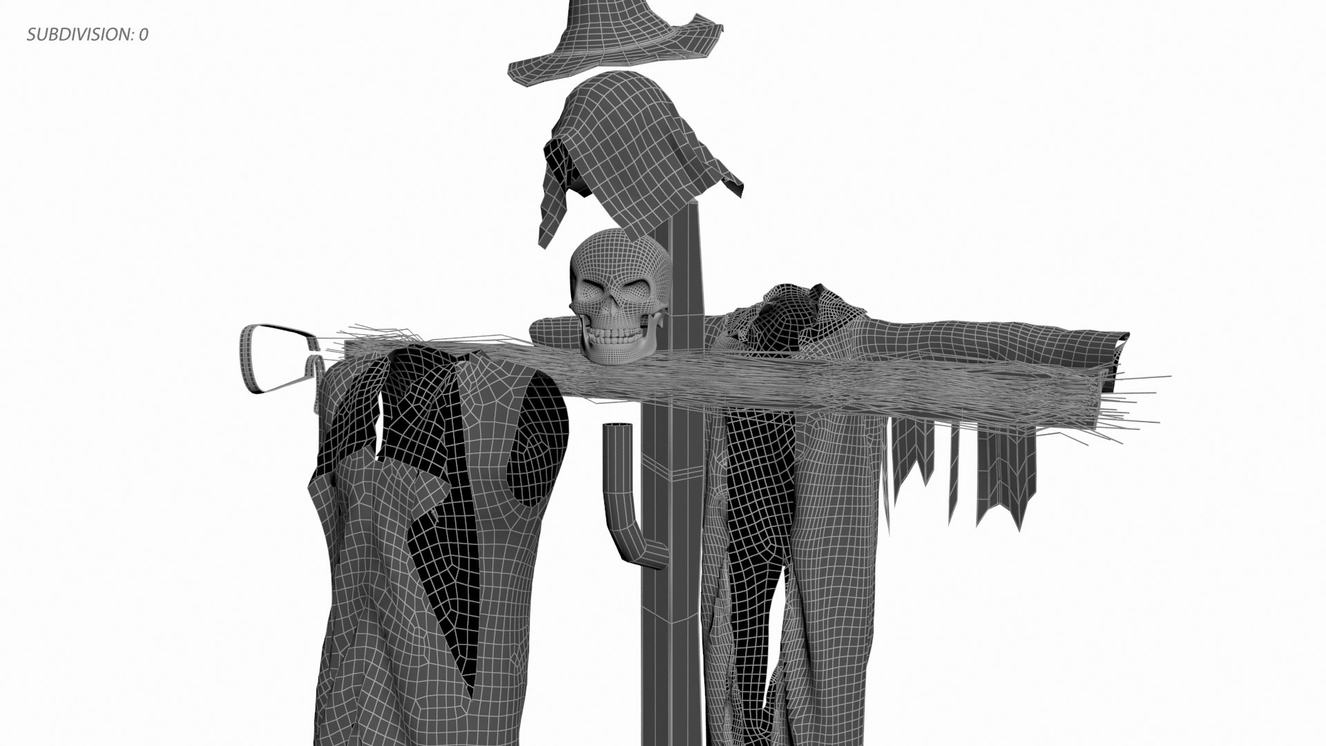 ScareCrow 3D Model - TurboSquid 2131159
