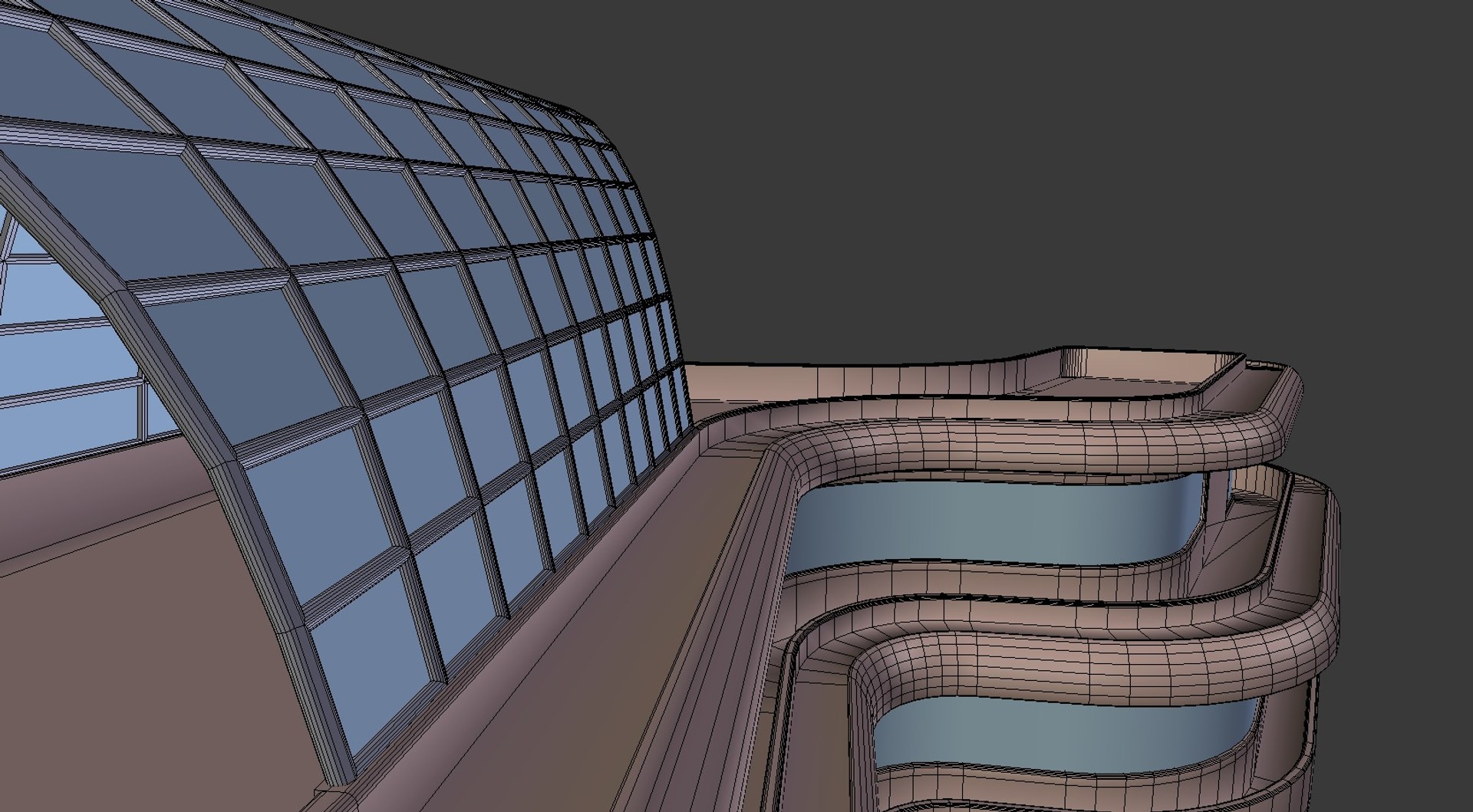 Lightning Shaped Building Structures 3d Model