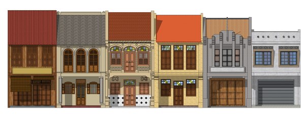 3D Shophouse Models | TurboSquid