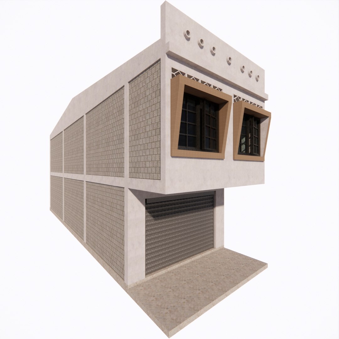 Malaysia Shophouse Series 3D Model - TurboSquid 1801761