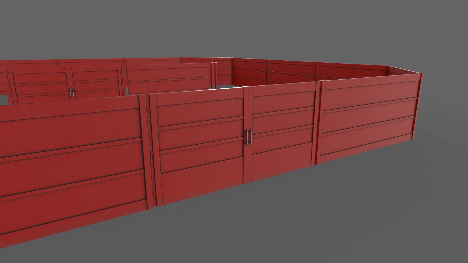 3D PBR Gate And Fence 2 - TurboSquid 2320664