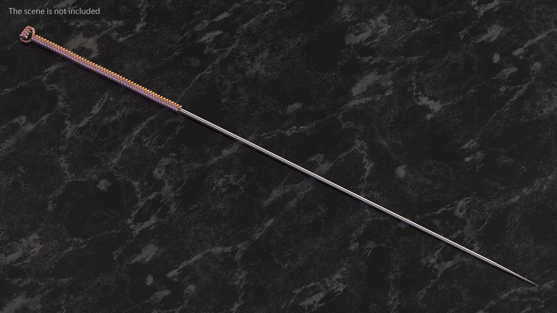 Long Acupuncture Needle Gold 3D Model - TurboSquid 2217478