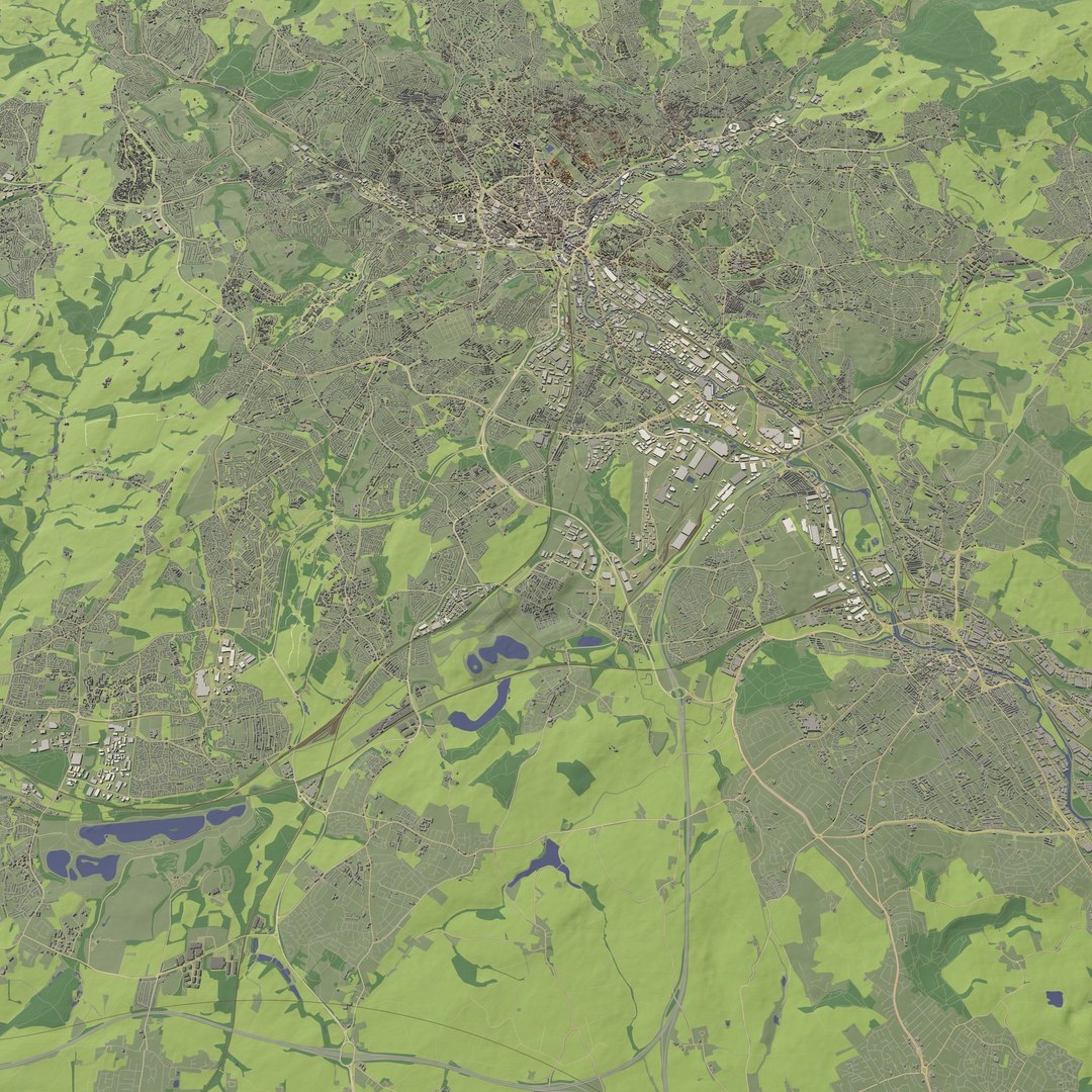 3D Sheffield England - City And Urban - TurboSquid 2330401