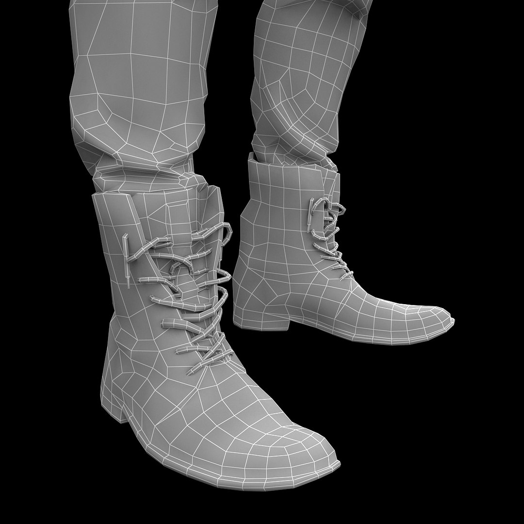 realistic bag character 3d model