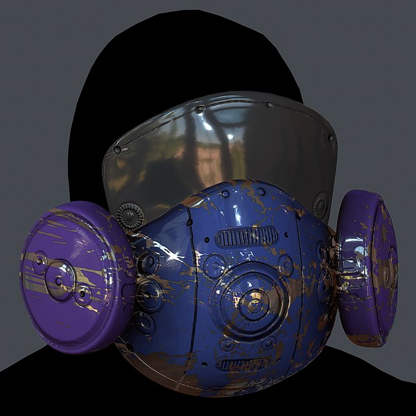 Gas mask respirator scifi mode model - TurboSquid 1759214
