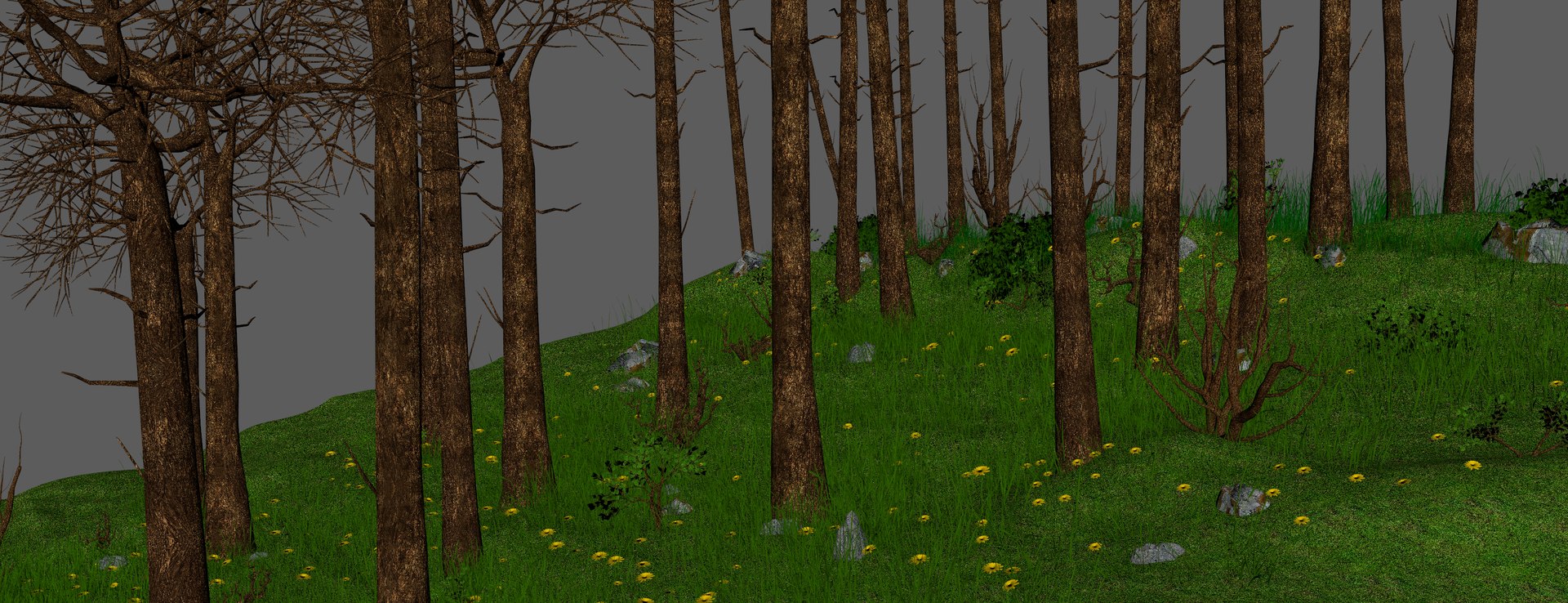 3D Cartoon Forest - TurboSquid 1330447