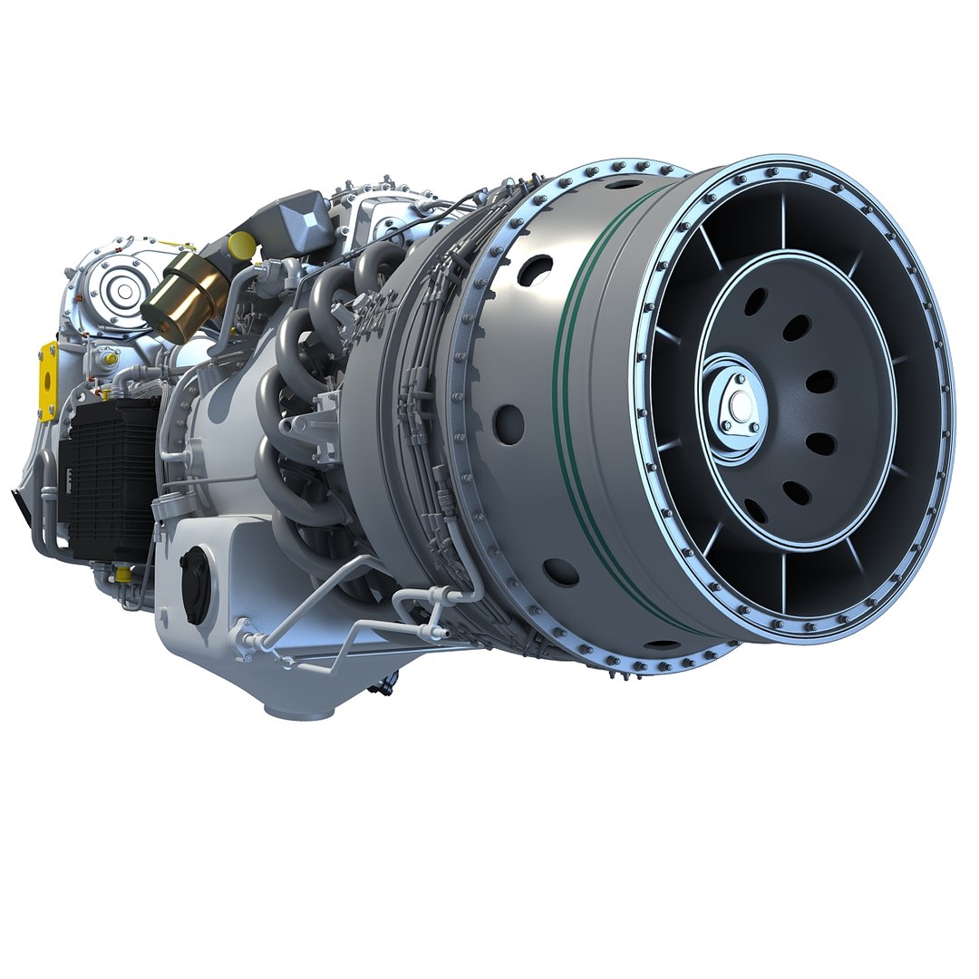Pratt Whitney Canada Pw100 3d Model