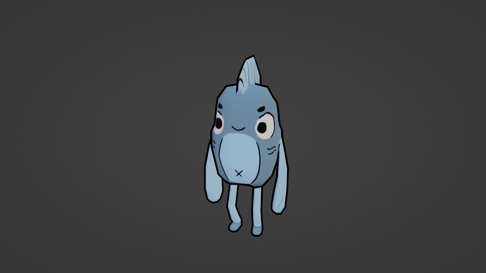 TEXTURED AND ANIMATED CUTE FISH 3D - TurboSquid 2223188