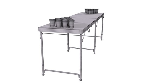modelo 3d Mesa plegable Cup Pong - TurboSquid 1835035