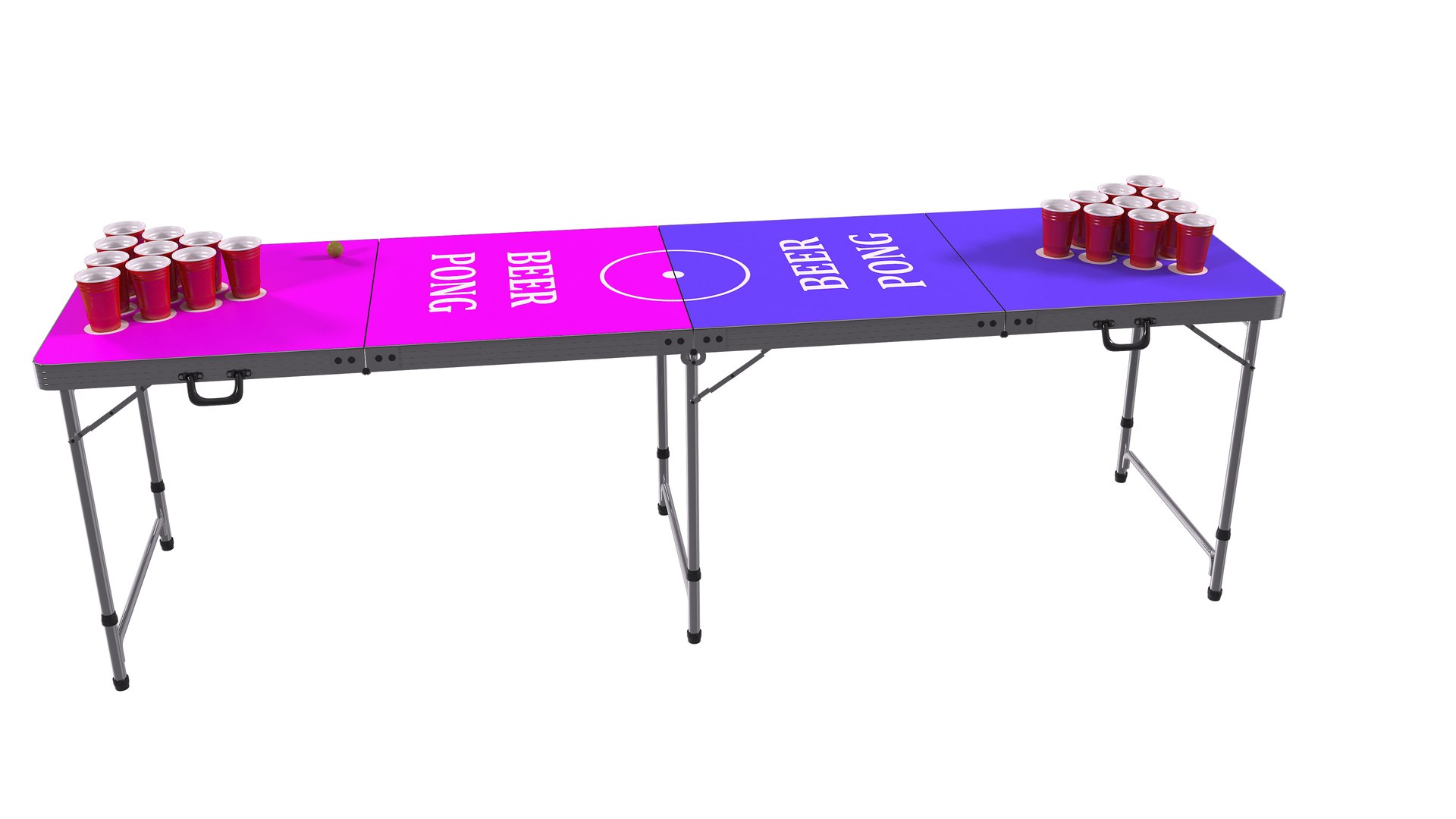 3D Model Cup Pong Foldable Table - TurboSquid 1835035
