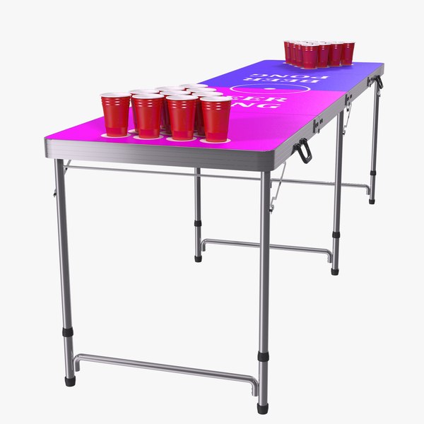 modelo 3d Mesa plegable Cup Pong - TurboSquid 1835035