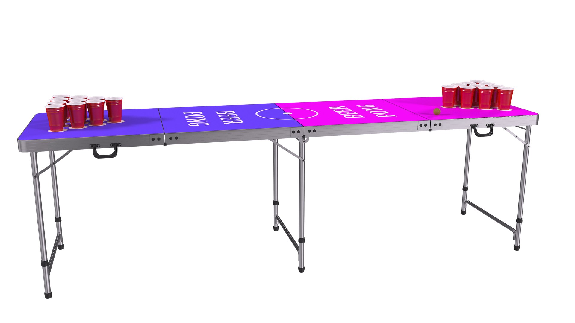 3D Model Cup Pong Foldable Table - TurboSquid 1835035