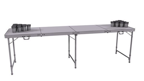 modelo 3d Mesa plegable Cup Pong - TurboSquid 1835035