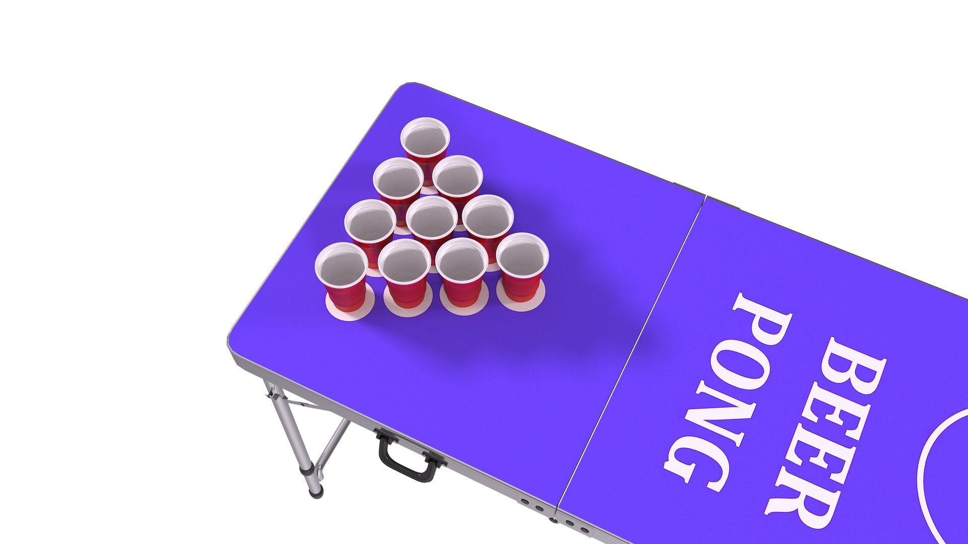 3D Model Cup Pong Foldable Table - TurboSquid 1835035