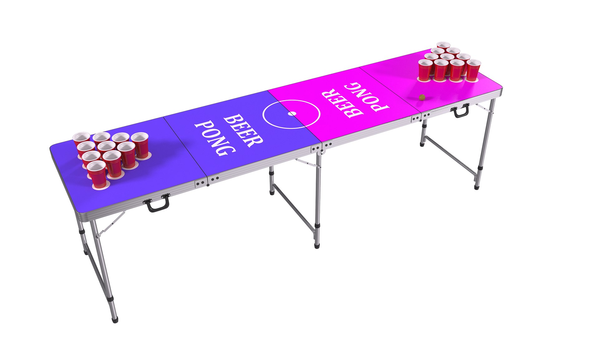 3D Model Cup Pong Foldable Table - TurboSquid 1835035