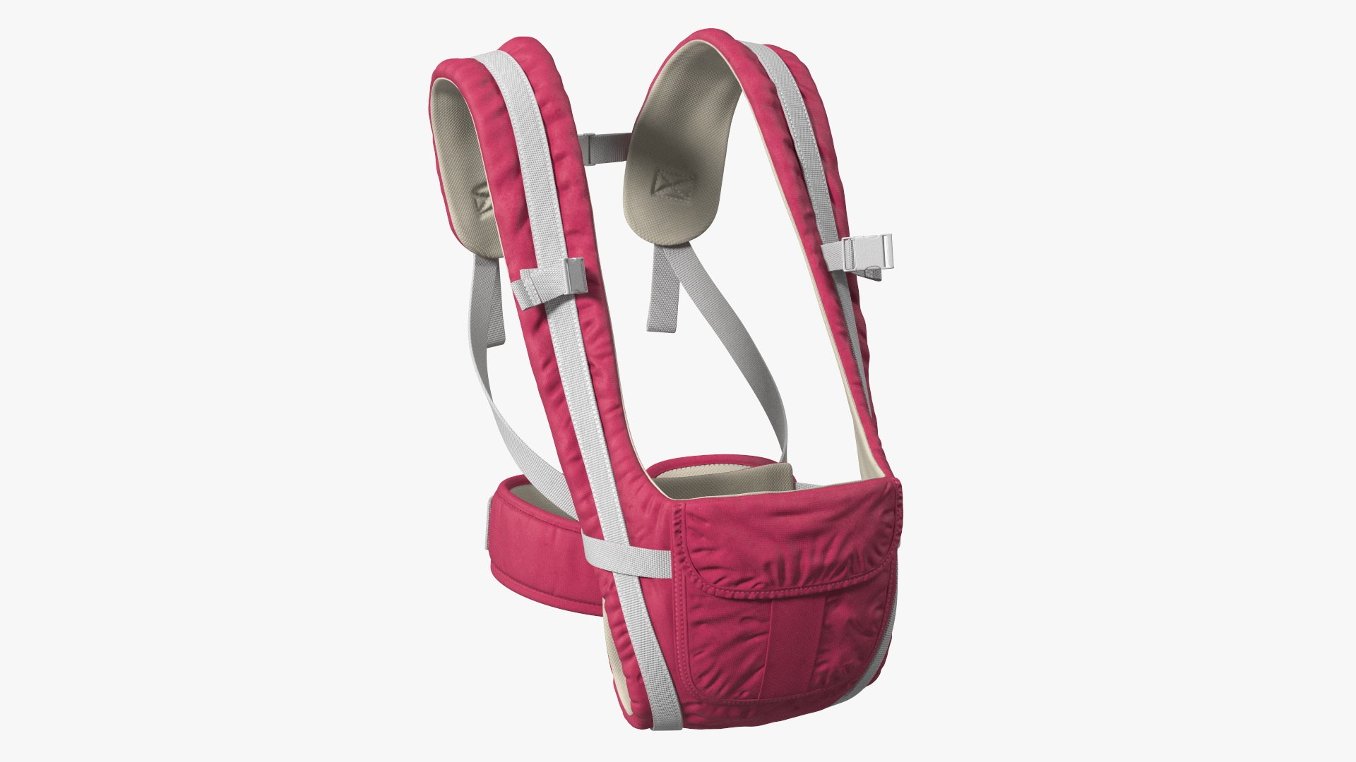 Front Facing Baby Carrier Pink Sitting Position 3D - TurboSquid 2152636