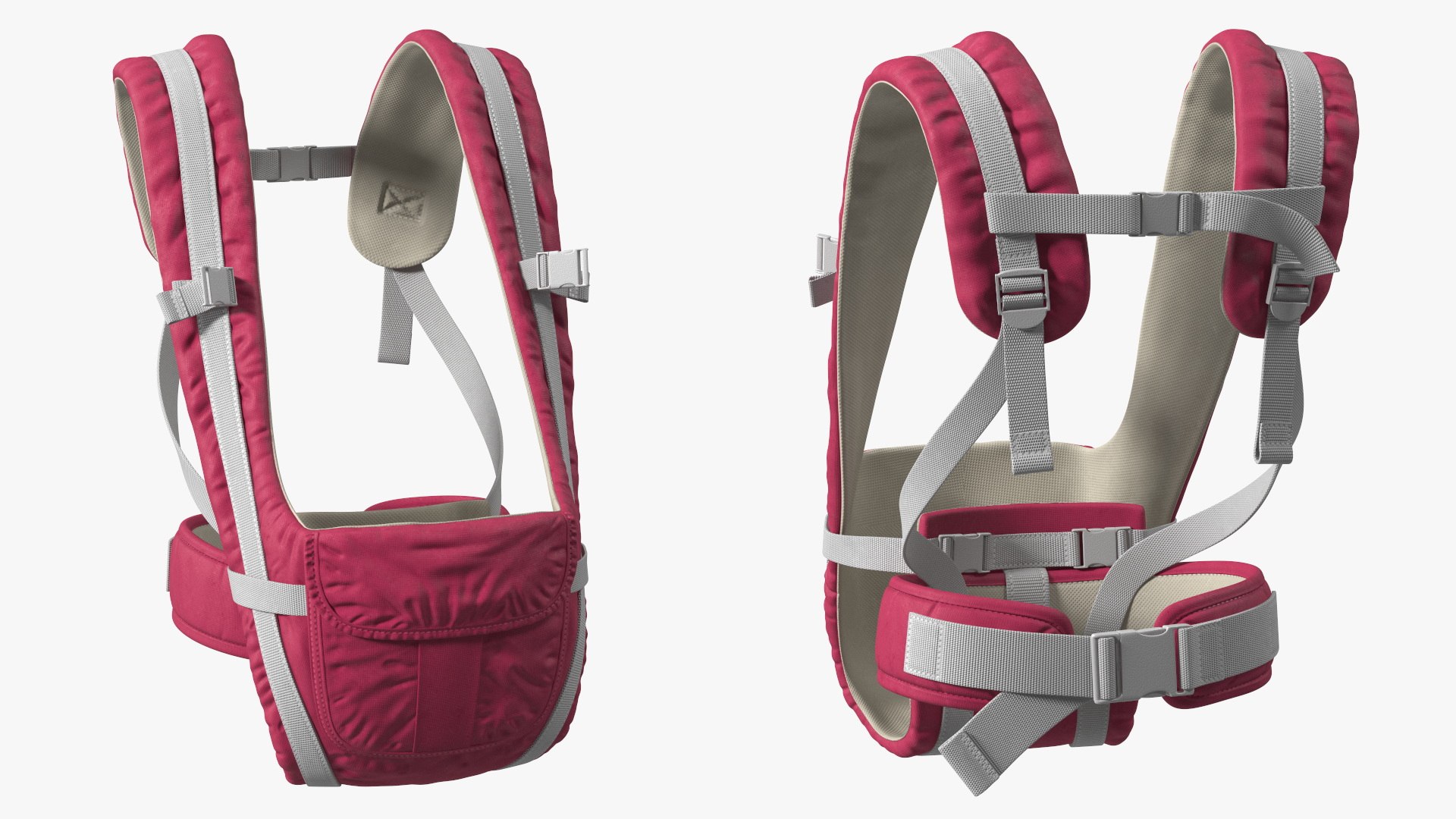 Front Facing Baby Carrier Pink Sitting Position 3D - TurboSquid 2152636