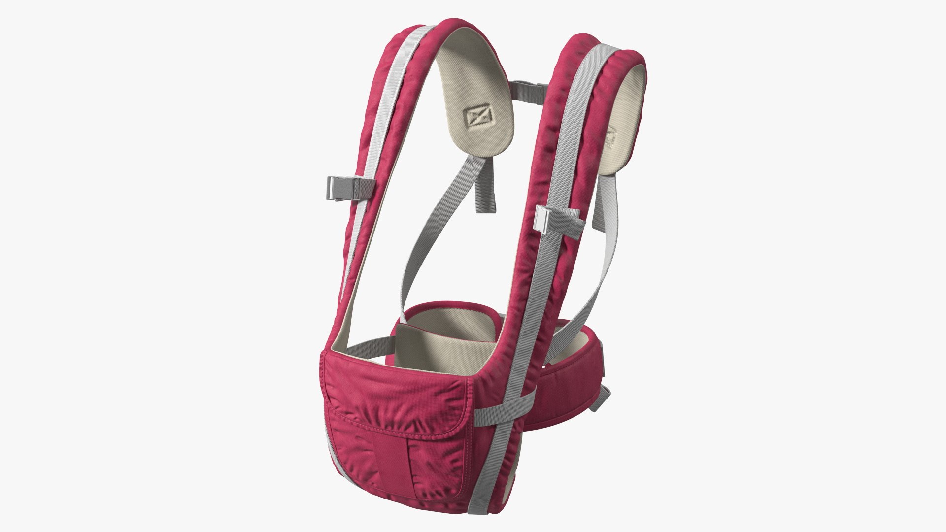 Front Facing Baby Carrier Pink Sitting Position 3D - TurboSquid 2152636