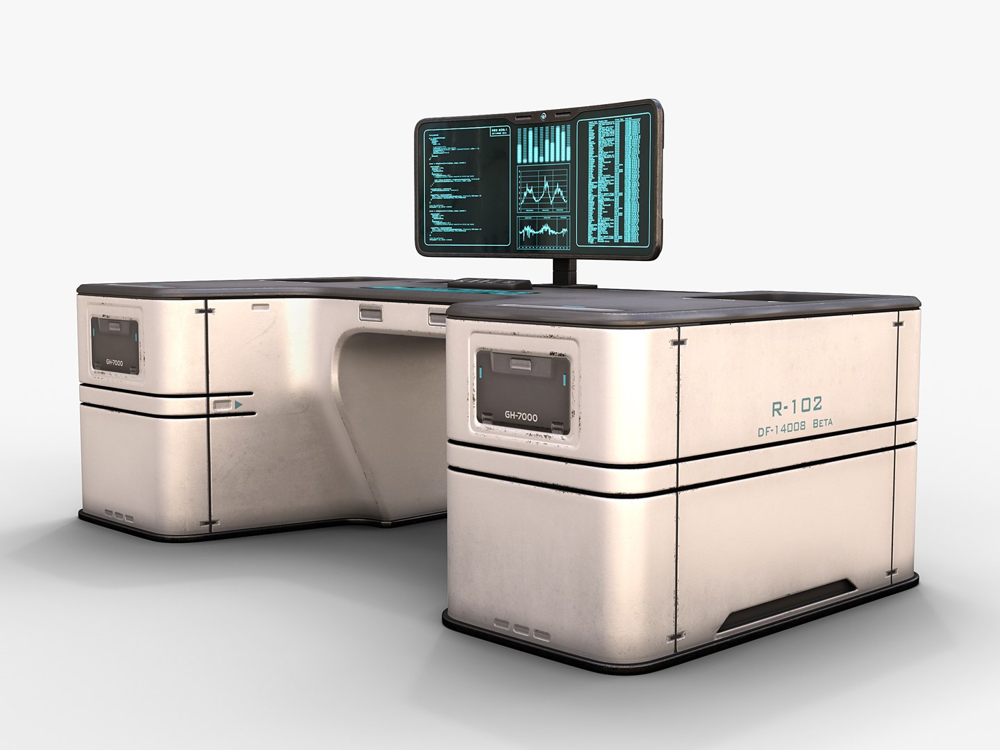 Lab Table 02 3D Model - TurboSquid 1350820