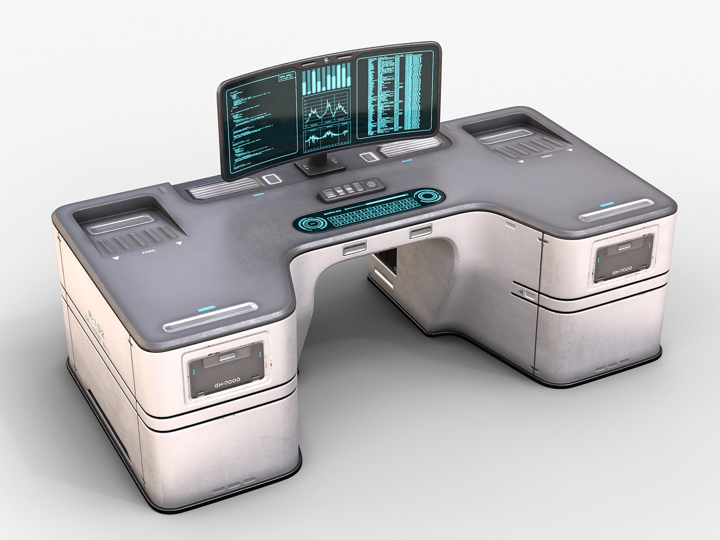 Lab Table 02 3D Model - TurboSquid 1350820
