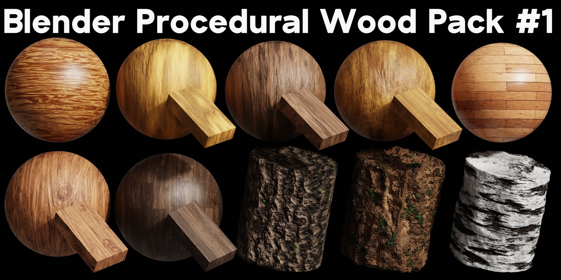 Blender Procedural Wood Material Pack 1 3D - TurboSquid 2219655