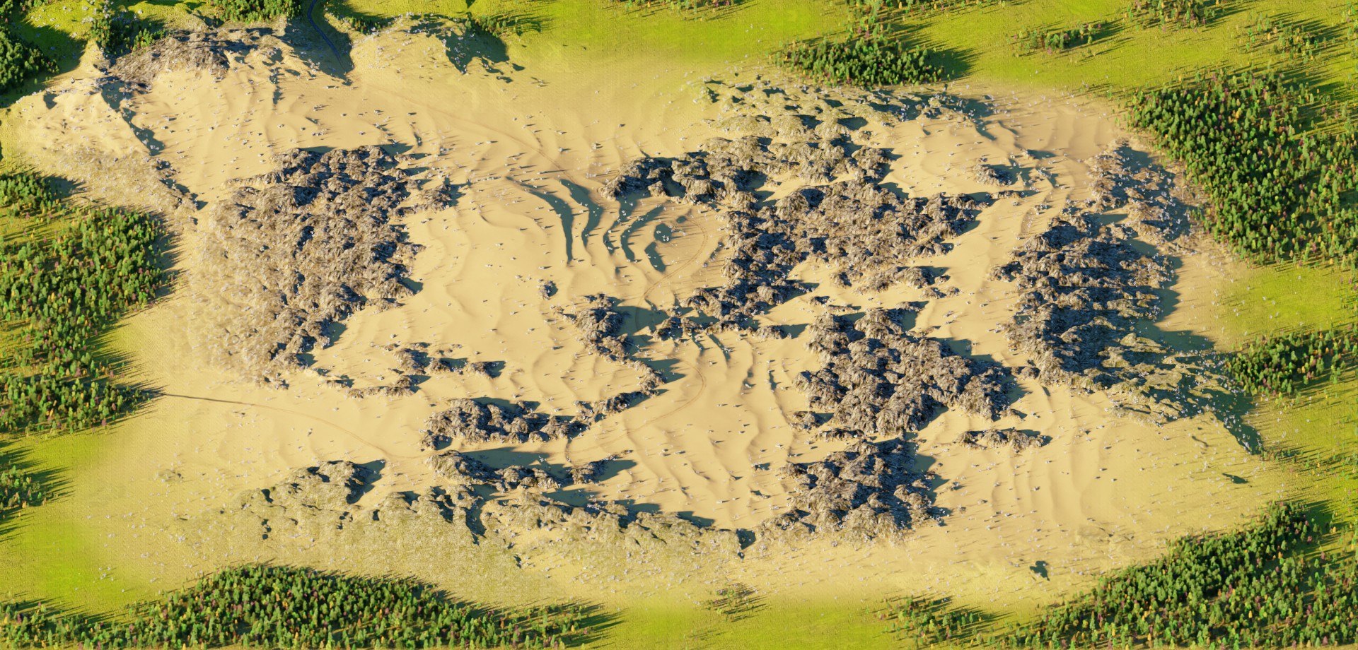 Four Biomes 3D - TurboSquid 1968810