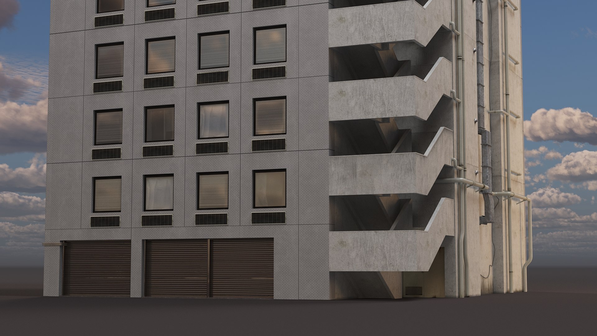 Residential building 3D model - TurboSquid 2089807