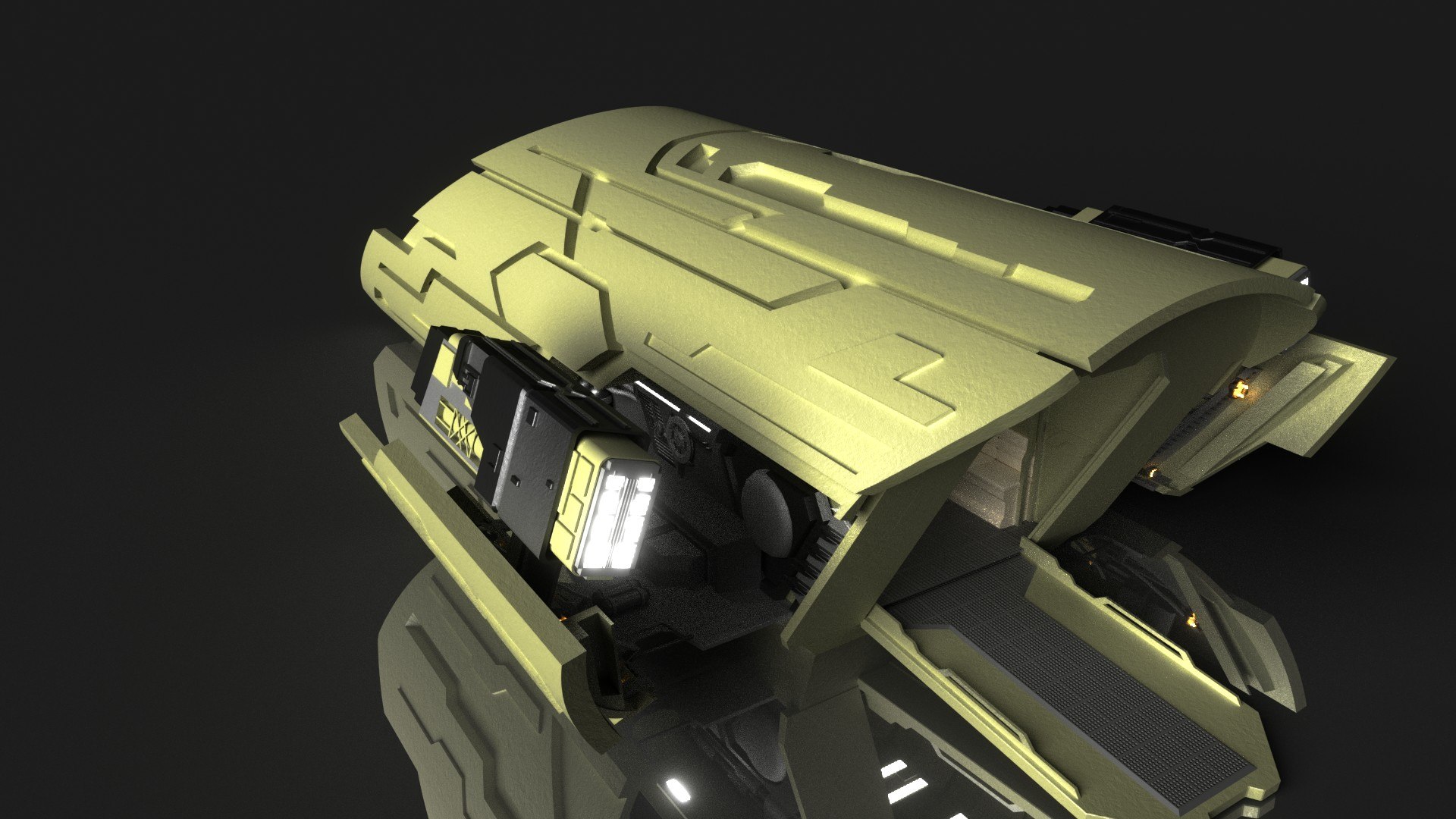 Stargate Atlantis Puddle Jumper 3D Model - TurboSquid 1273027