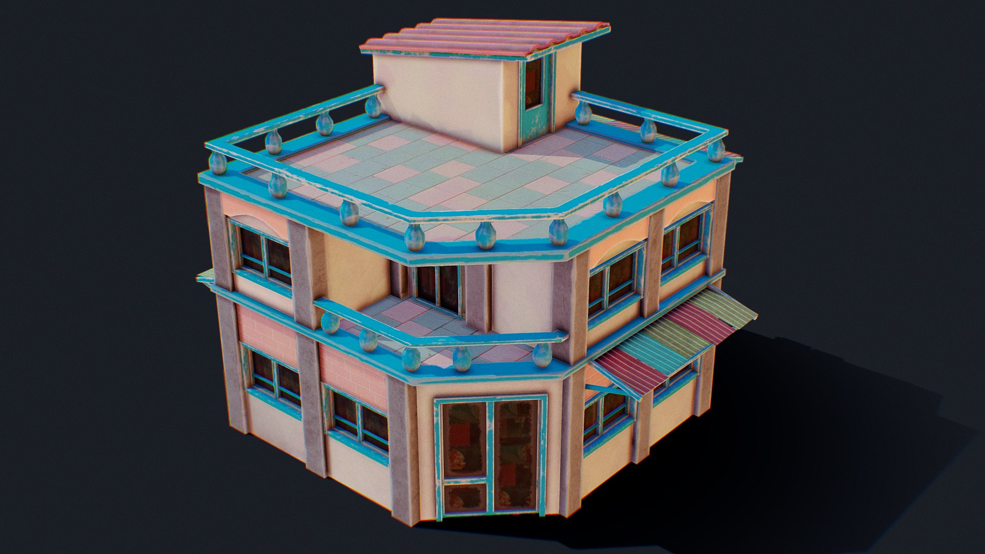 3D House Color F - TurboSquid 1438963