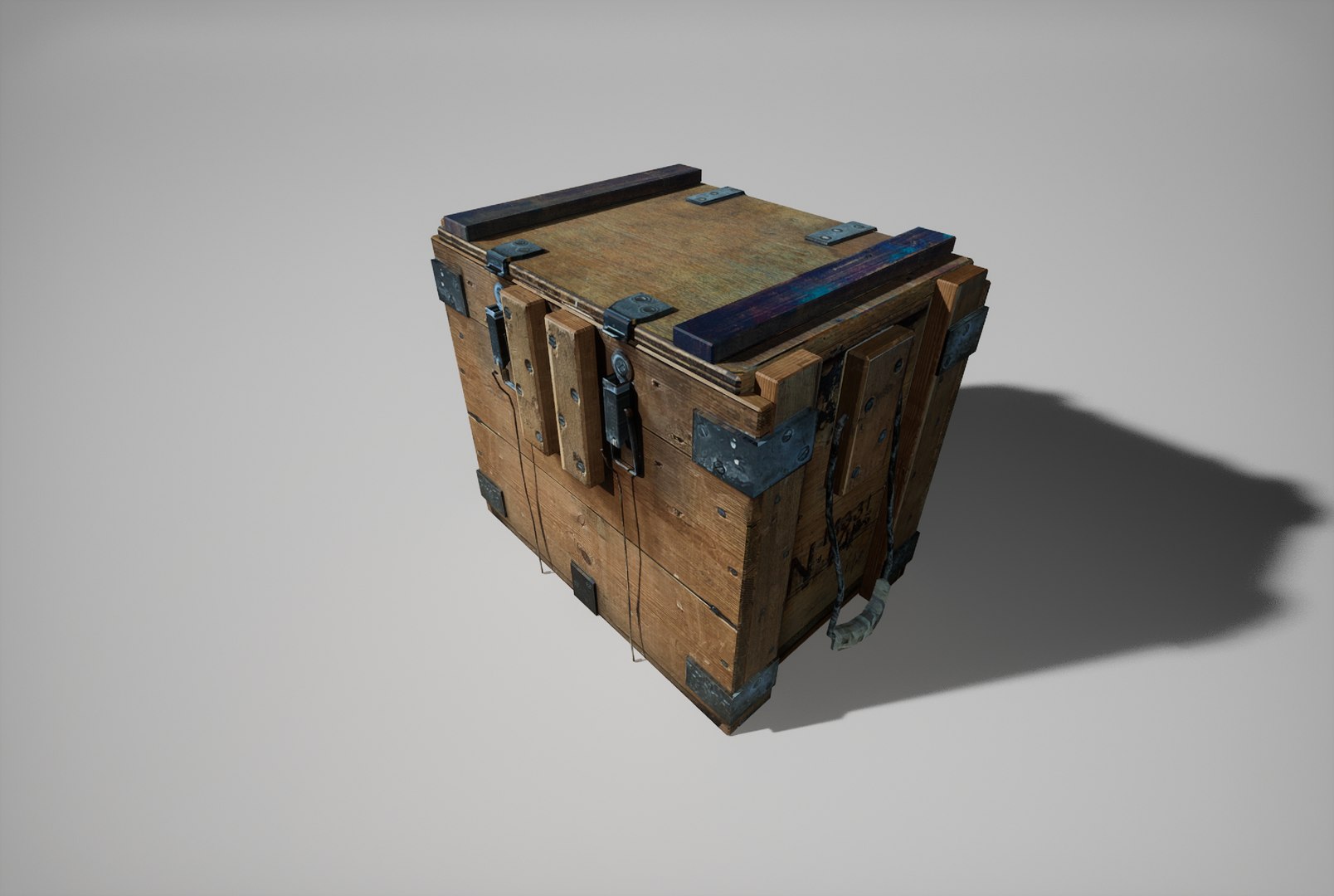 3D Wooden Chest Grenade Box - TurboSquid 1955534