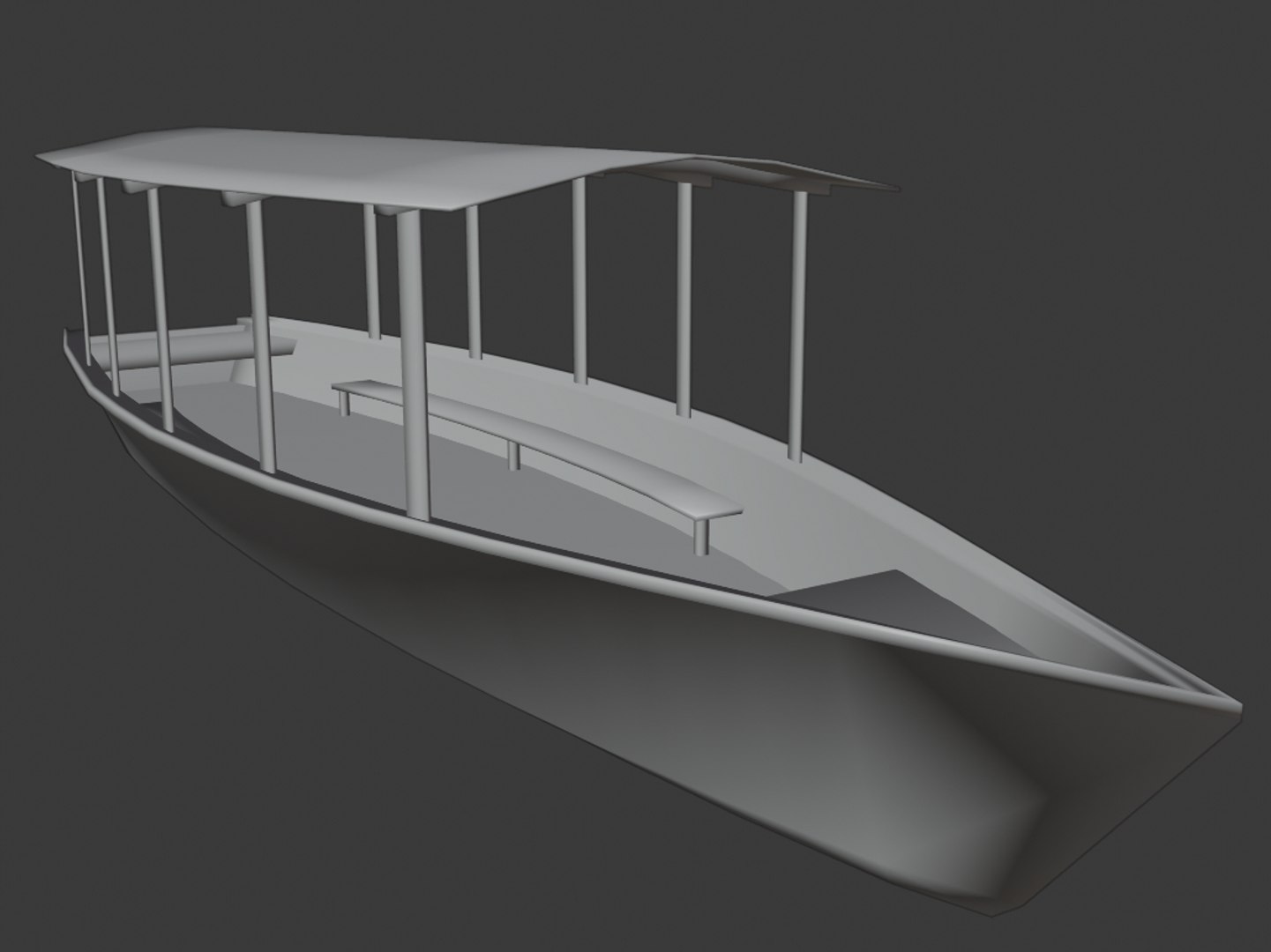 Old River Boat 3D Model - TurboSquid 1449649