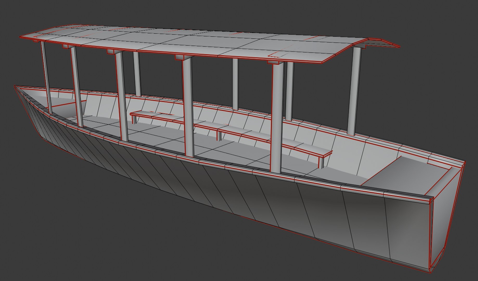 Old River Boat 3D Model - TurboSquid 1449649