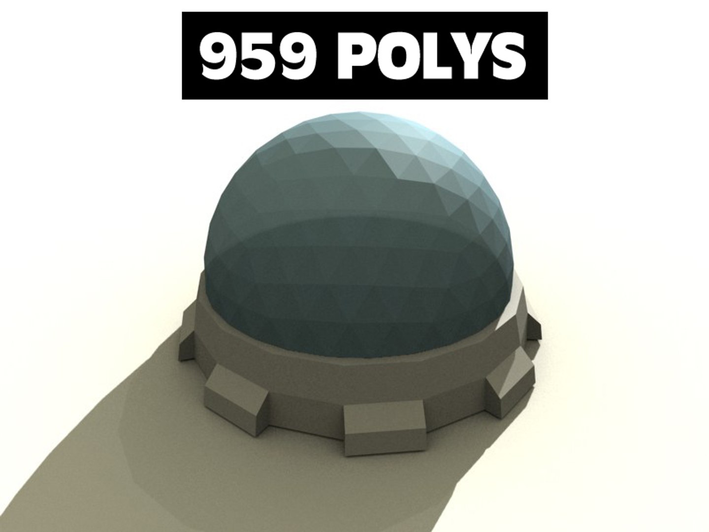 Free 3ds Model Moonbase Base